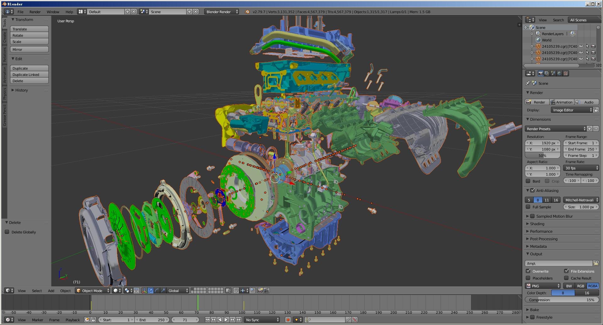 3D Model Engine Animations - TurboSquid 1431261