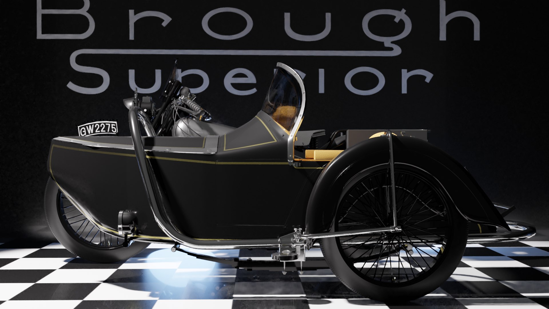 Brough Superior And Sidecar 3D - TurboSquid 1988124