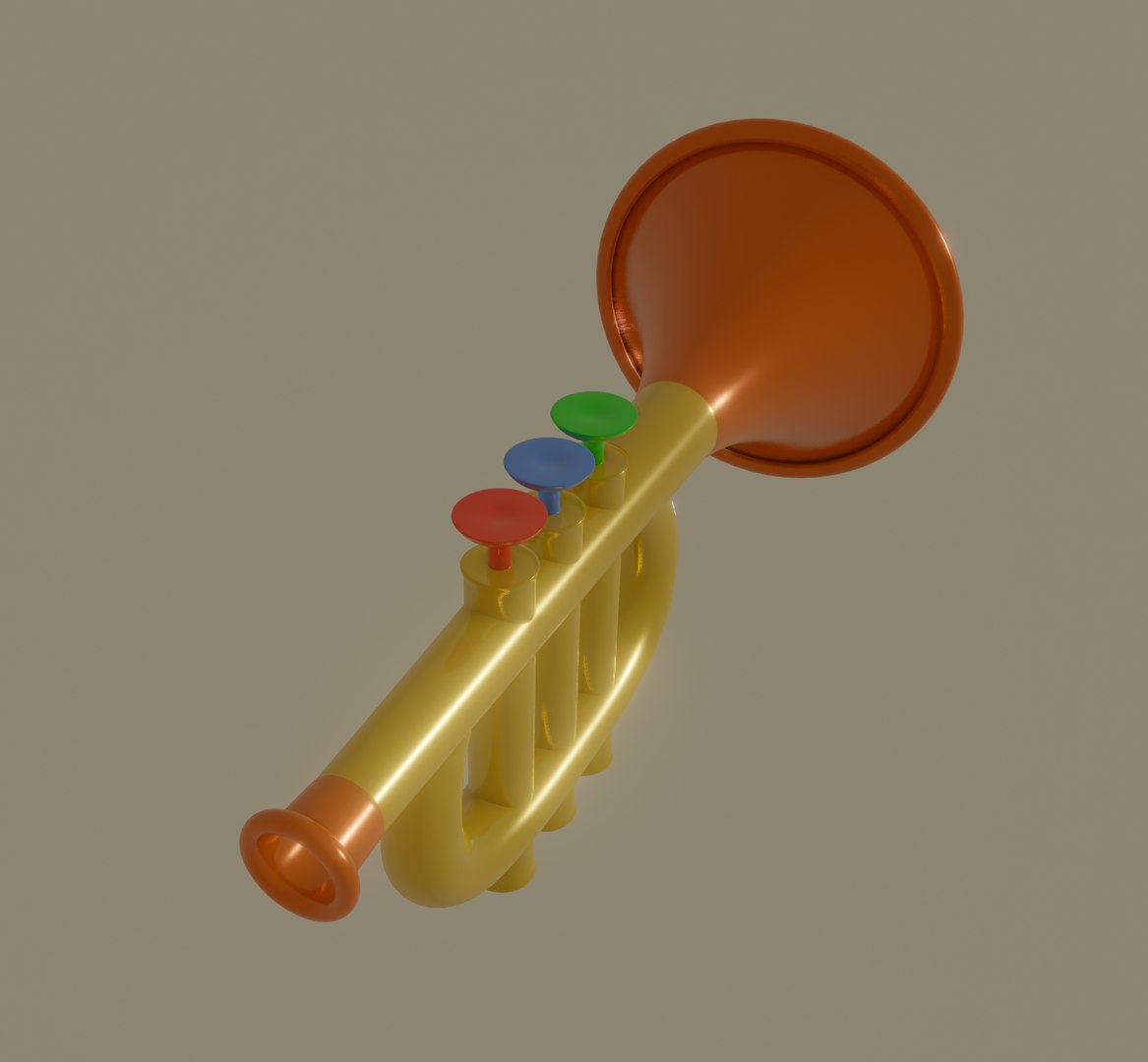 Trumpet Toy 3D Model - TurboSquid 1611120