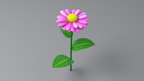 modelo 3d Cartoon Flower 03 - TurboSquid 2049416