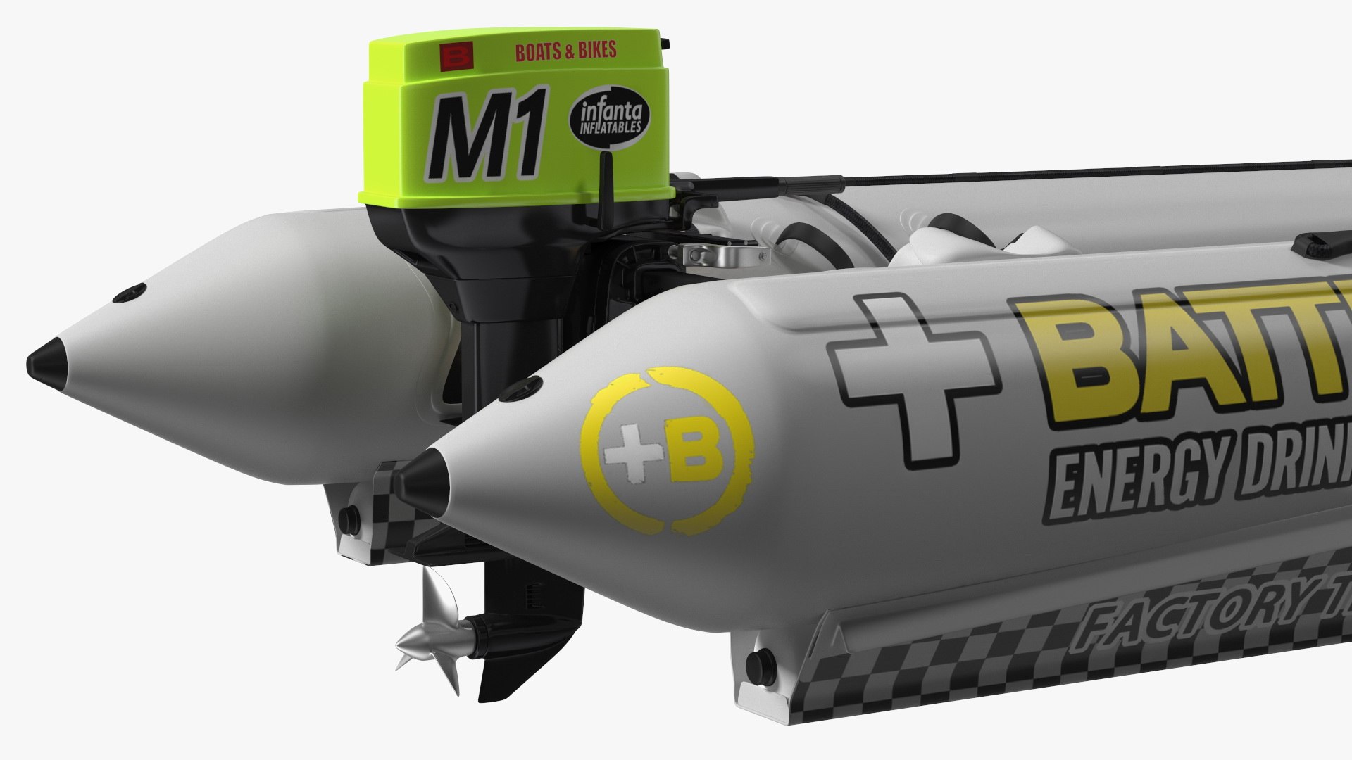 Racing Boat Gemini Zapcat F1 With Engine Grey 3D - TurboSquid 1944167