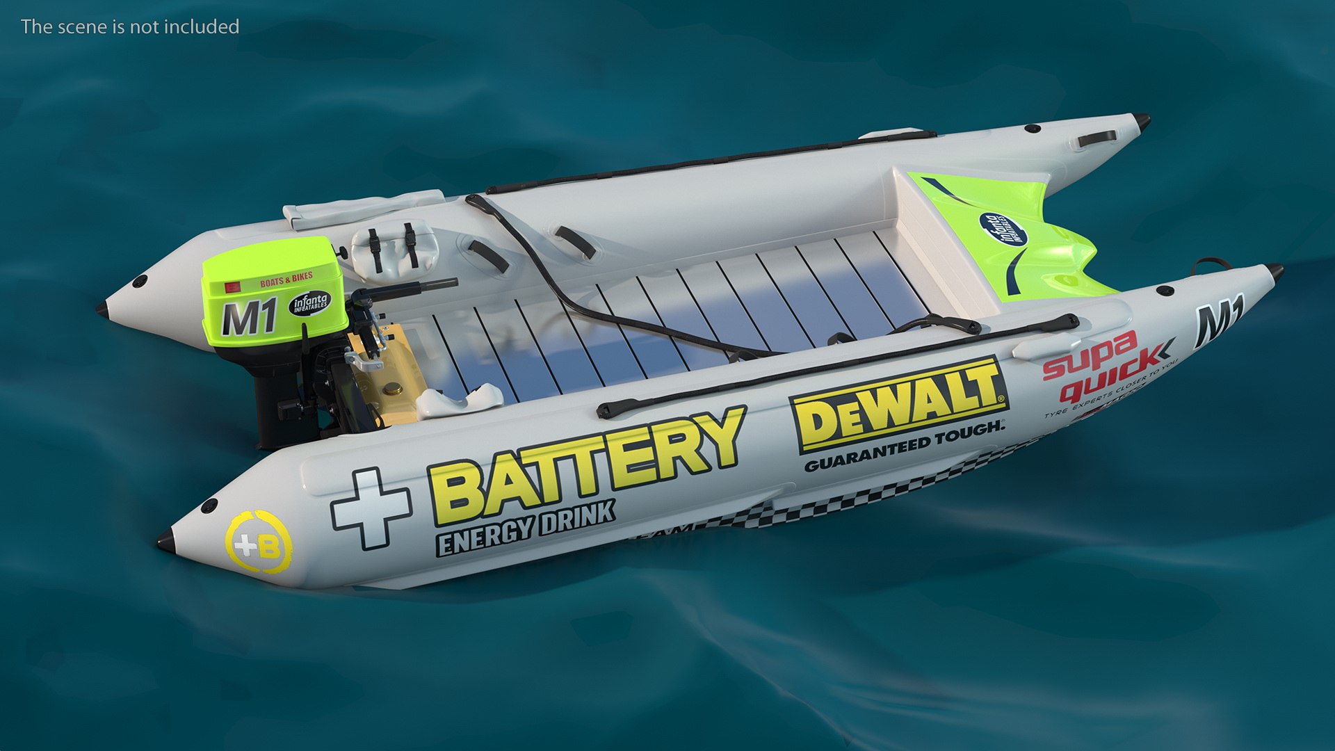 Racing Boat Gemini Zapcat F1 With Engine Grey 3D - TurboSquid 1944167