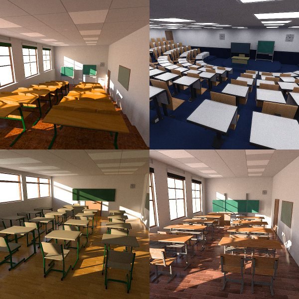 Classroom Blender Models for Download | TurboSquid