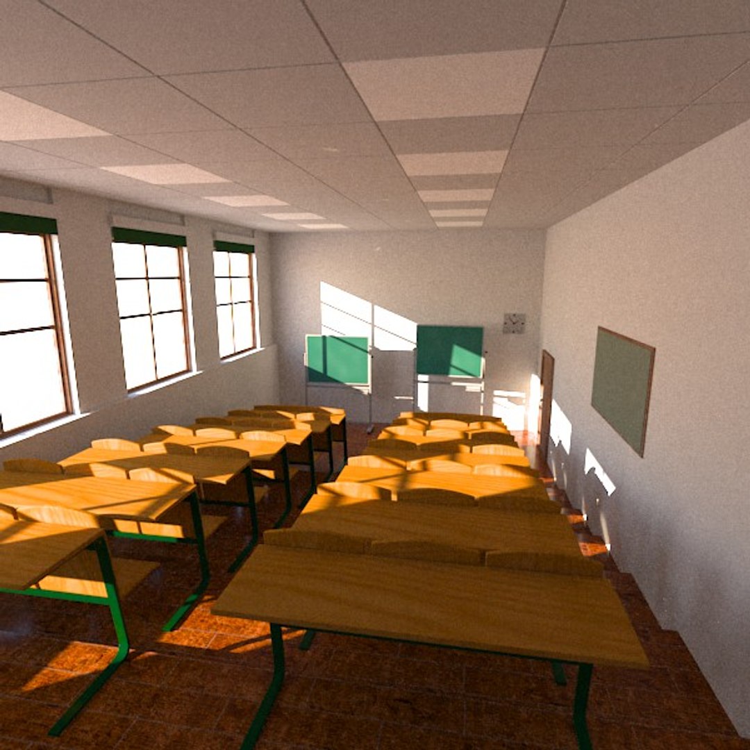 3d Model Classrooms Interiors