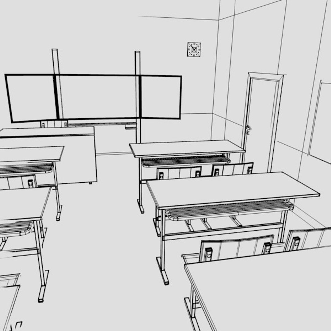 3d Model Classrooms Interiors