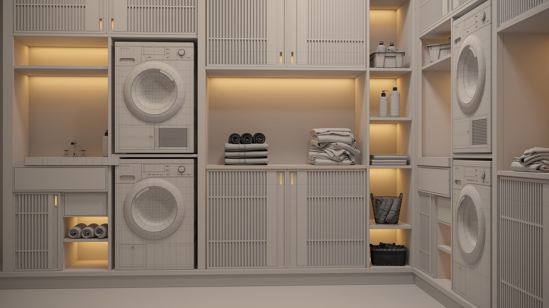 3D Laundry Service Room Model - TurboSquid 2277418