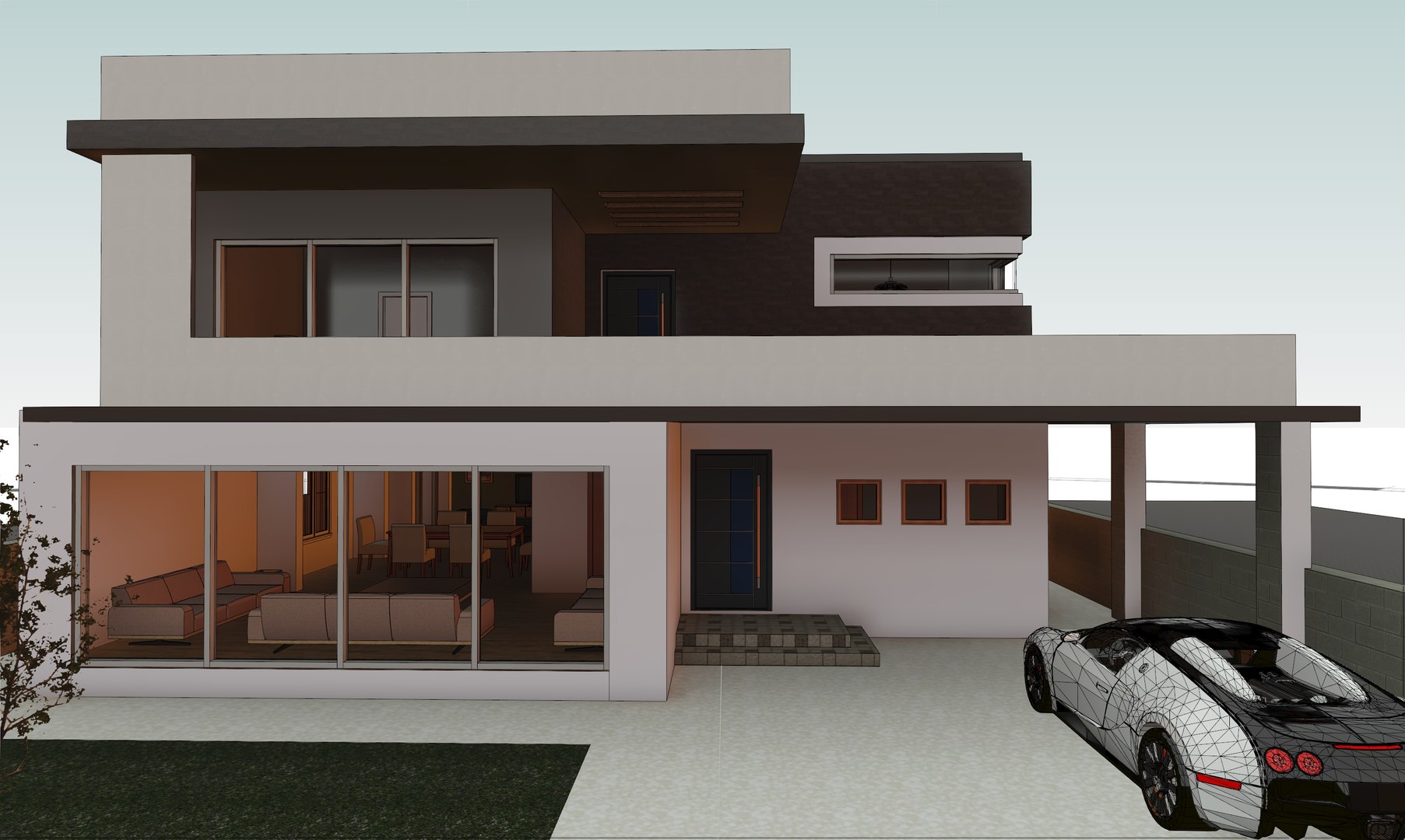 3D Model Modern 5 Bedroom Fully Furnished Villa For Sell - Native Revit Project - TurboSquid 2031613