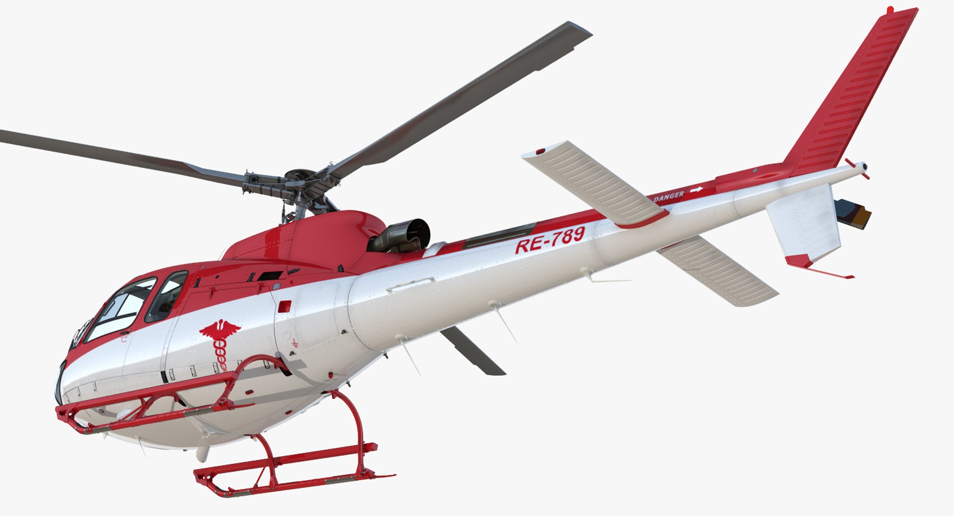 Medical Transport Helicopter Eurocopter Model - TurboSquid 1179626