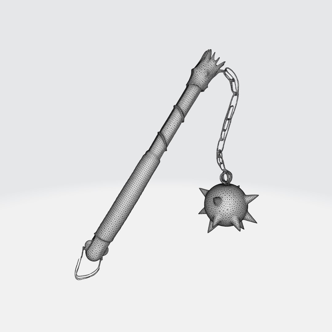 3D Model Medieval Flail - TurboSquid 2367039