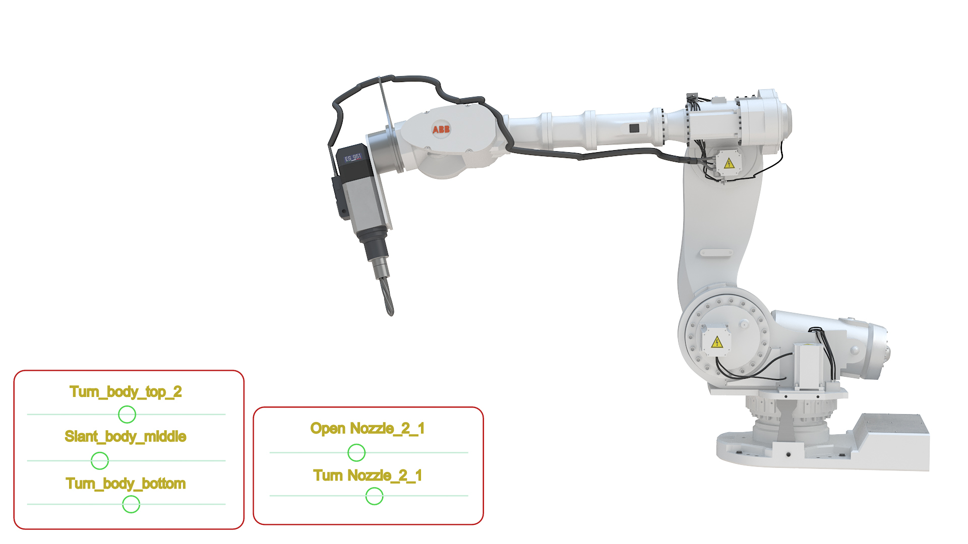 ABB IRB 7600 With Drilling Tool White Rigged 3D Model - TurboSquid 2381716