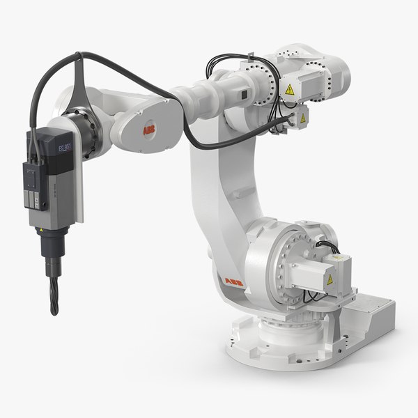 ABB IRB 7600 带钻孔工具 白色装备3D模型 - TurboSquid 2381716