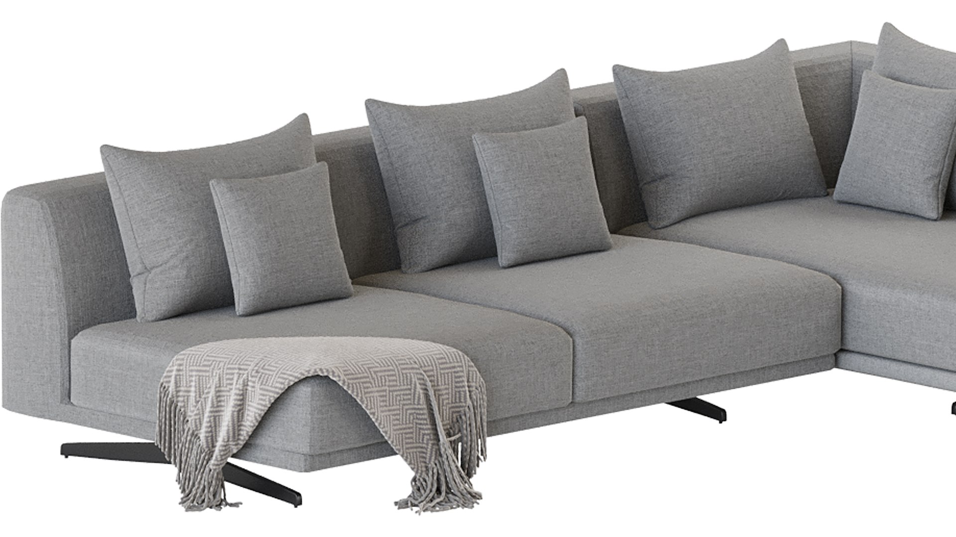 3D Endless Sofa Model - TurboSquid 2202113