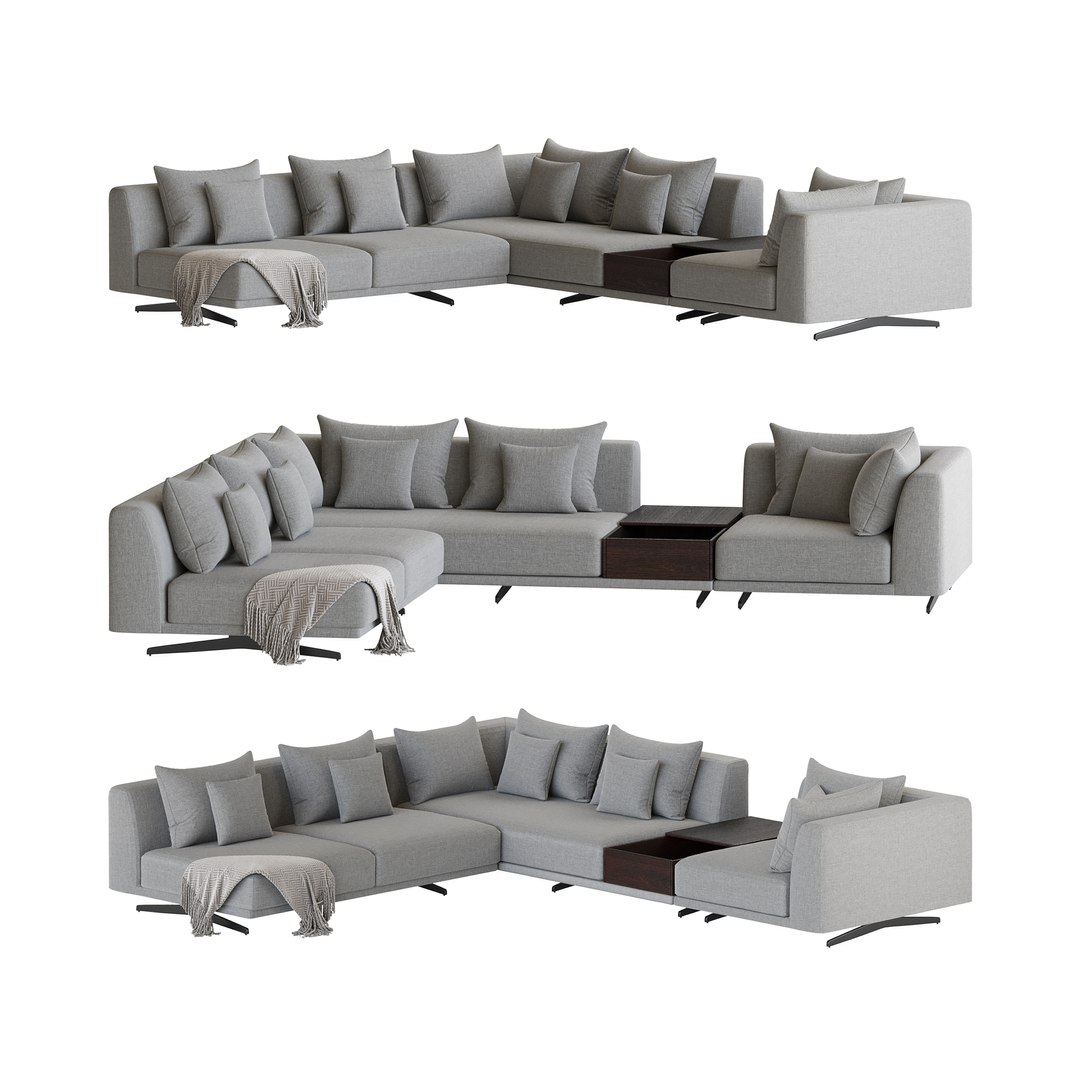 3D Endless Sofa Model - TurboSquid 2202113