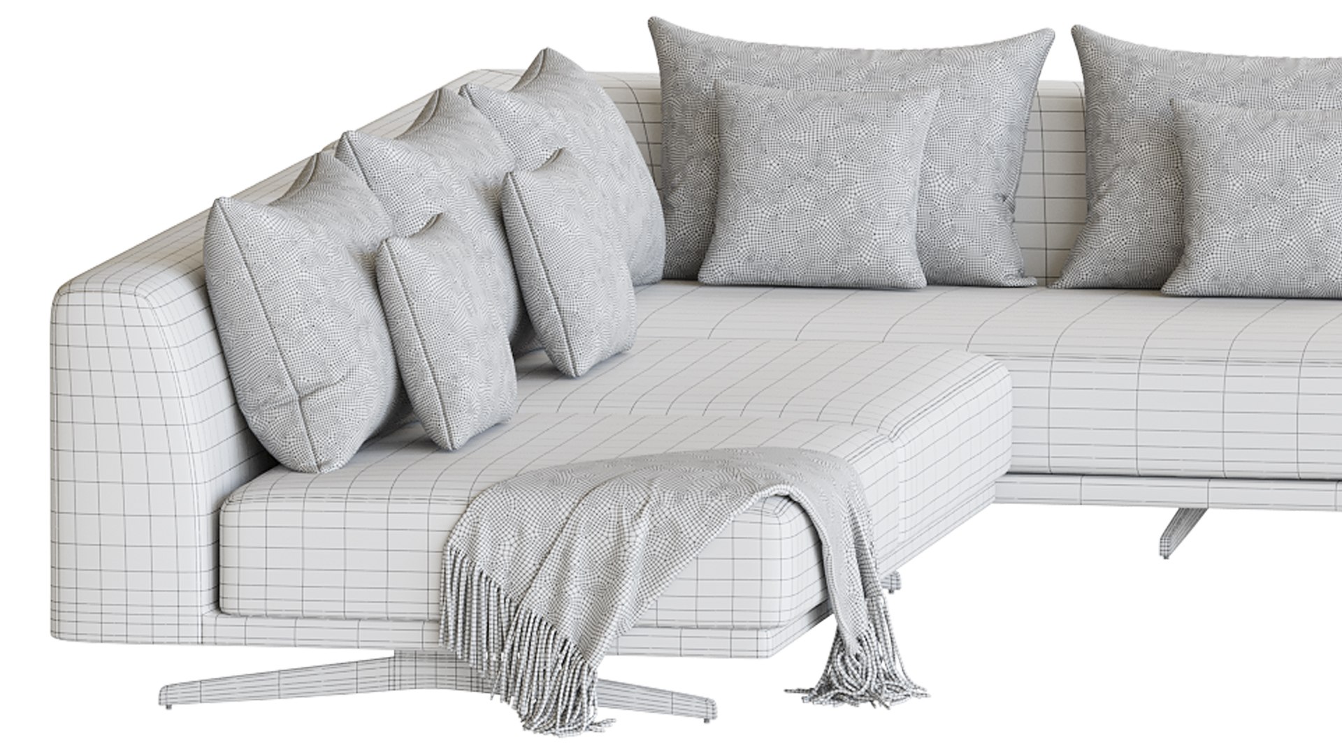 3D Endless Sofa Model - TurboSquid 2202113