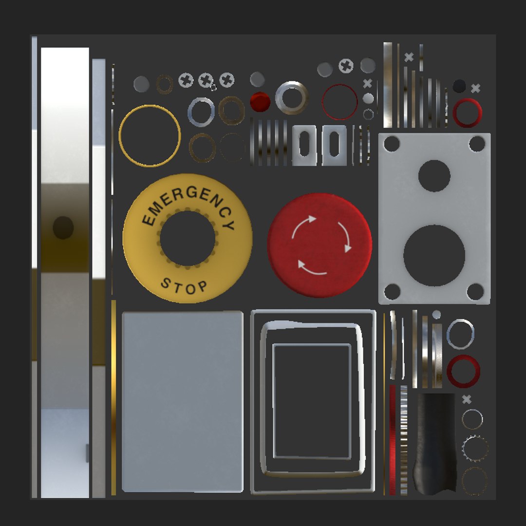 3D Model Warning Box And Warning Button - TurboSquid 2101780