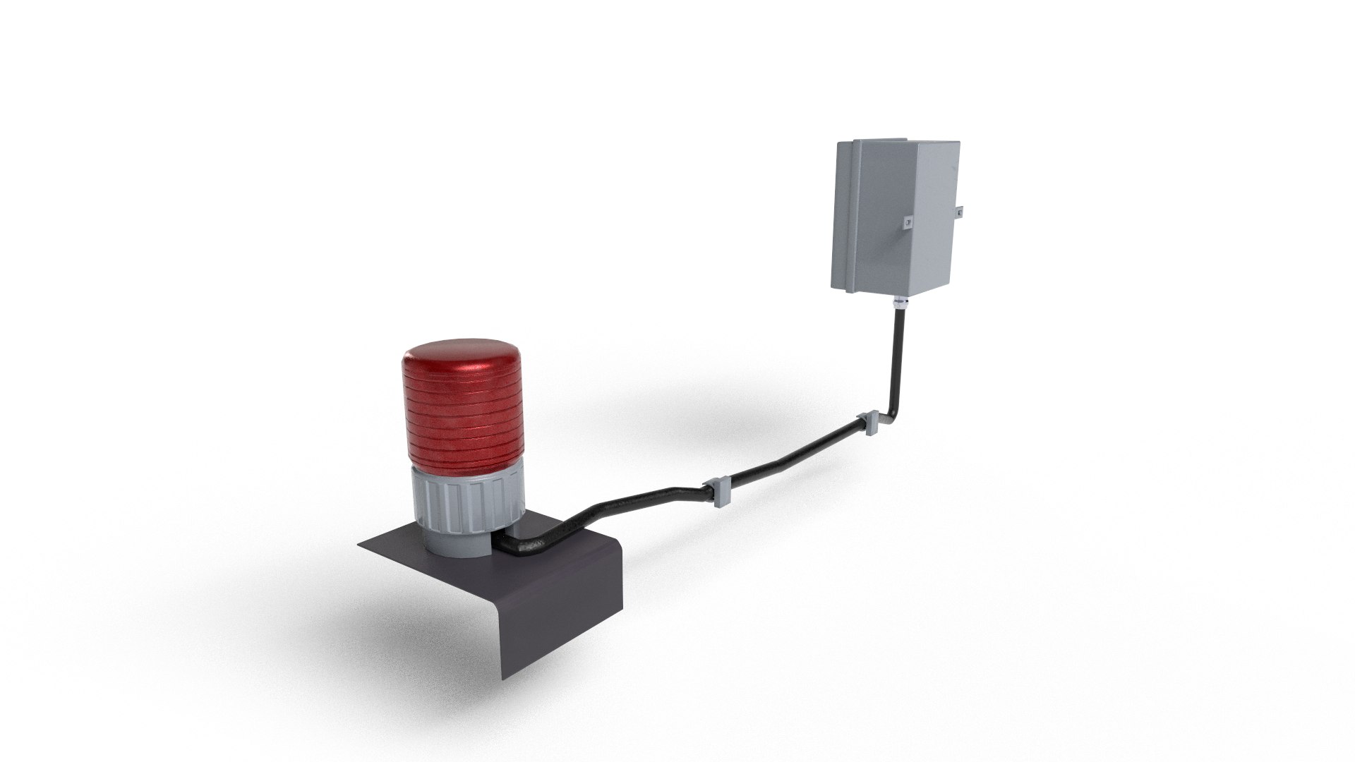 3D Model Warning Box And Warning Button - TurboSquid 2101780