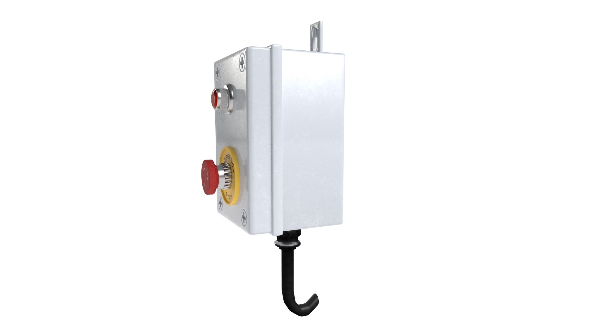 3D Model Warning Box And Warning Button - TurboSquid 2101780