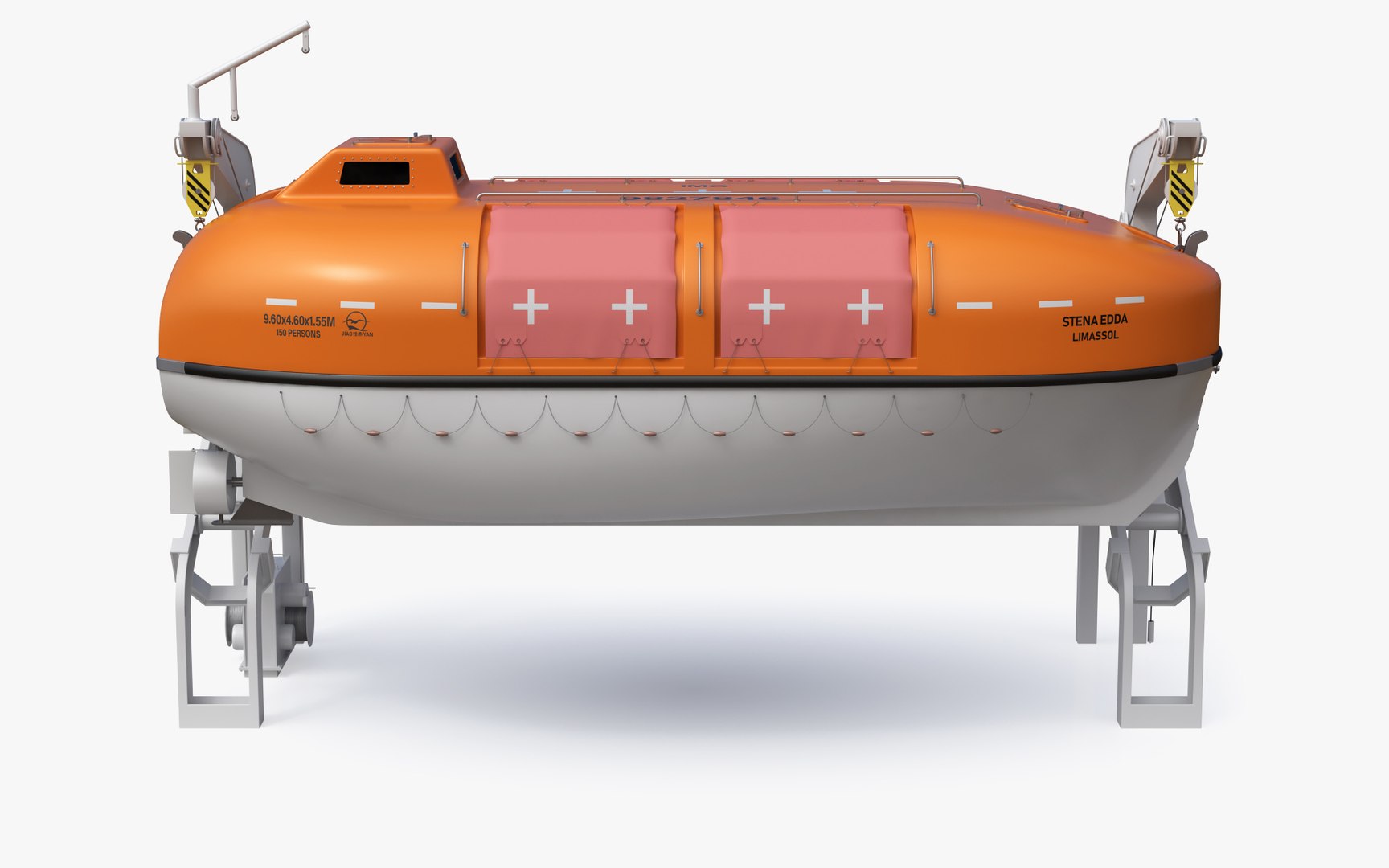 3D Enclosed Lifeboat V9 - TurboSquid 2164412