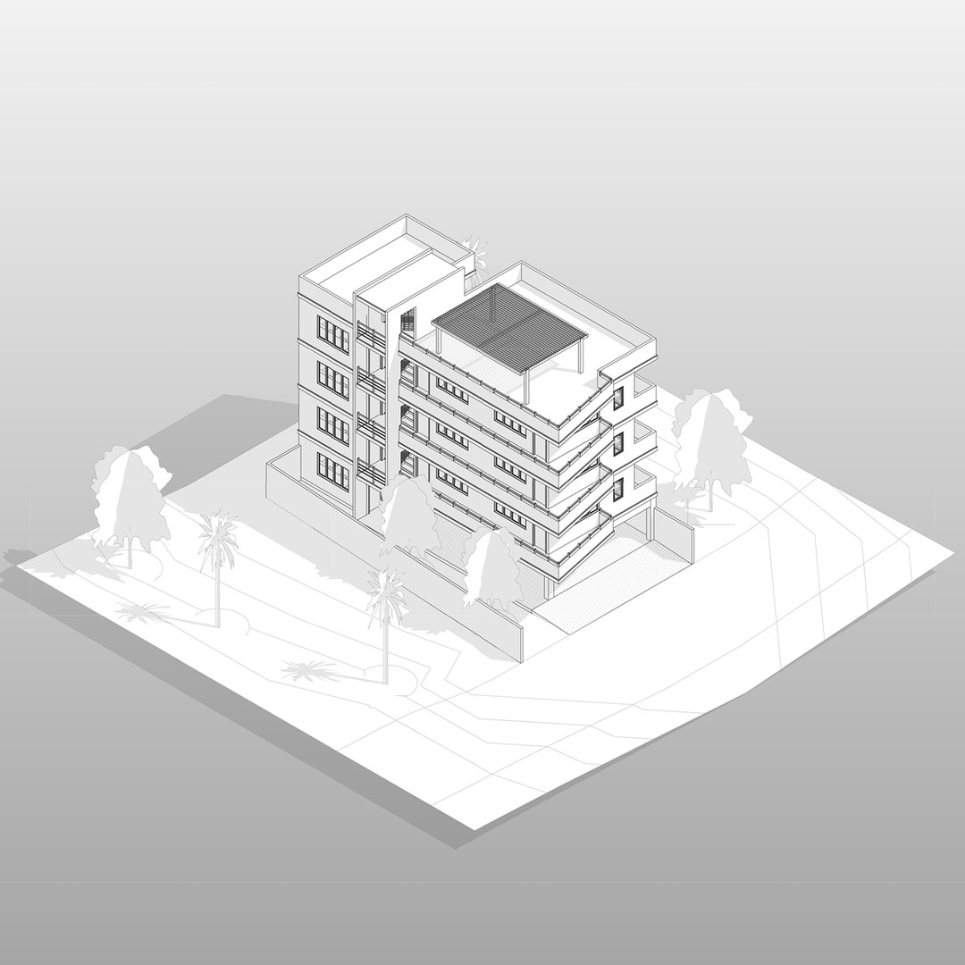 3D Revit Apartments Building - TurboSquid 1243288