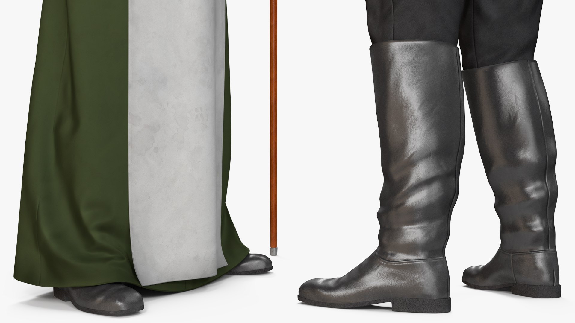 Plague Doctor Costume With Staff 3D - TurboSquid 2396159