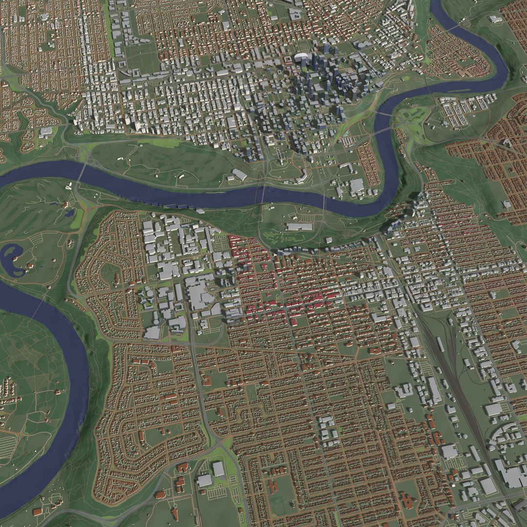 Edmonton Canada - City And Urban 3D Model - TurboSquid 2222236