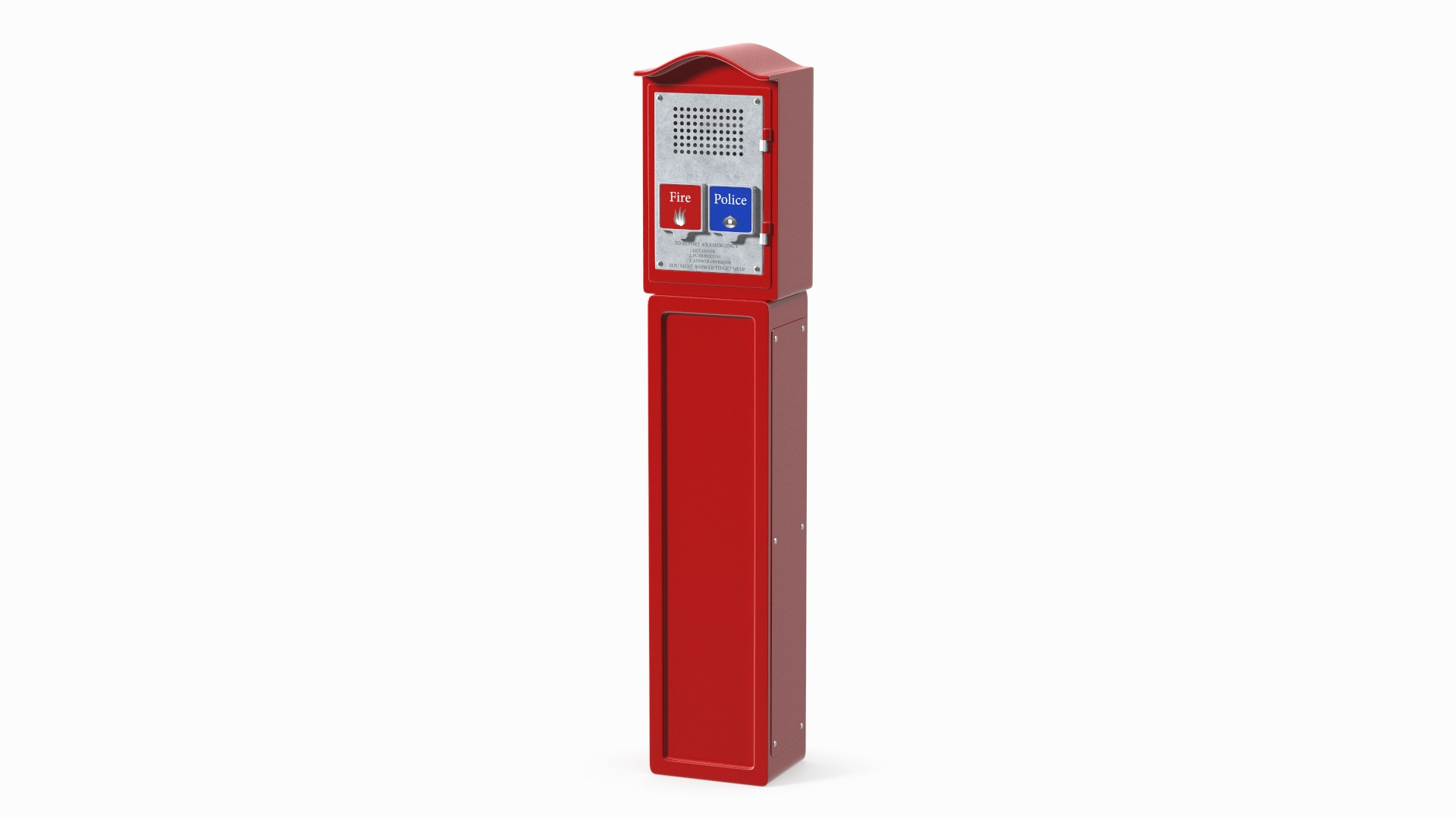 3D Model Emergency Call Box - TurboSquid 2202510