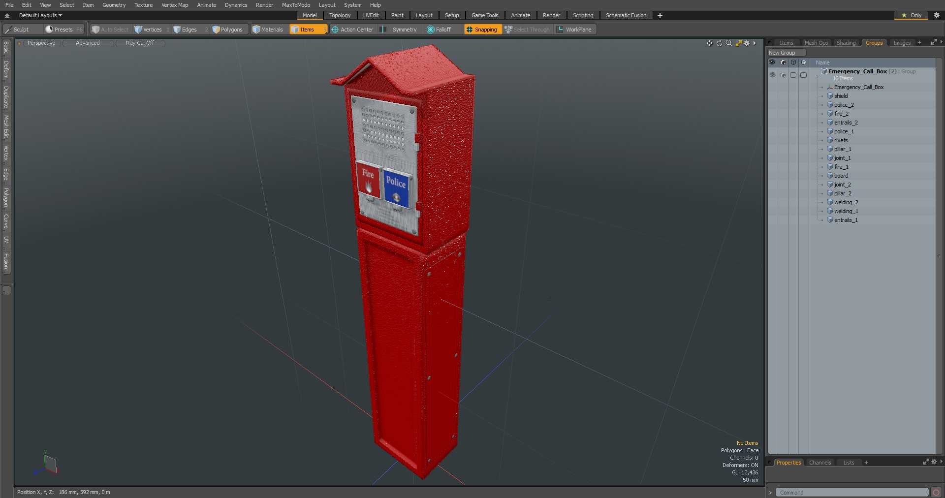 3D Model Emergency Call Box - TurboSquid 2202510