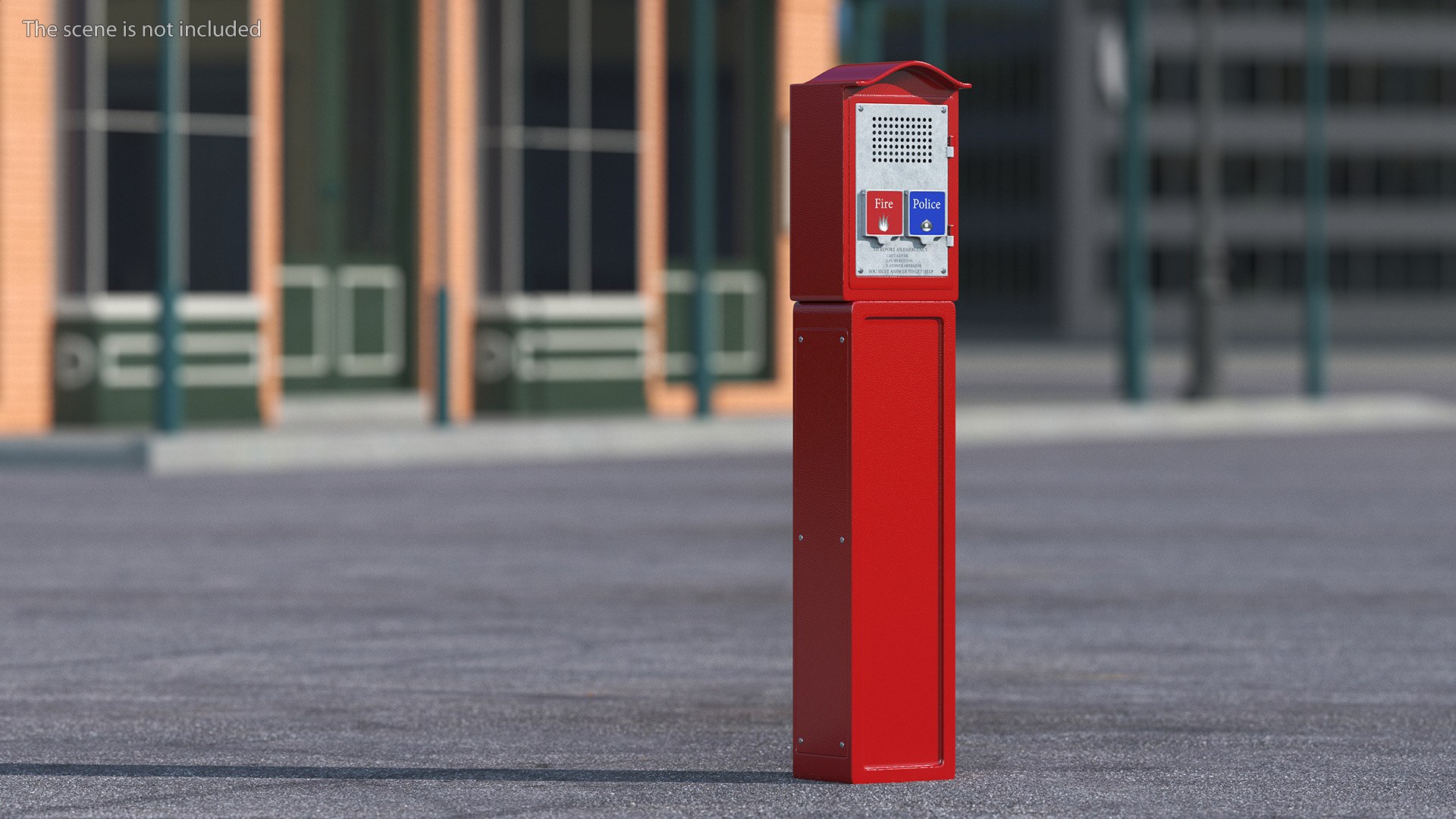 3D Model Emergency Call Box - TurboSquid 2202510