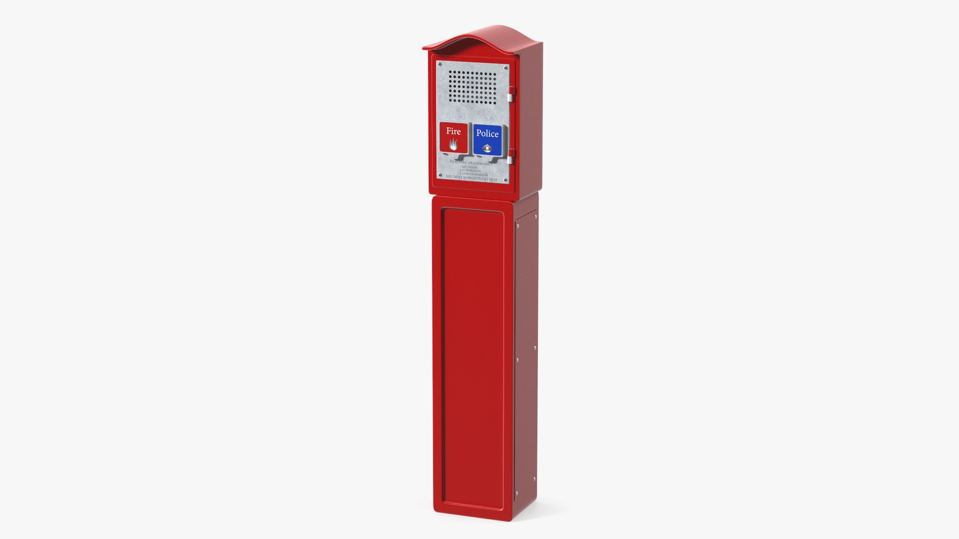 3D Model Emergency Call Box - TurboSquid 2202510