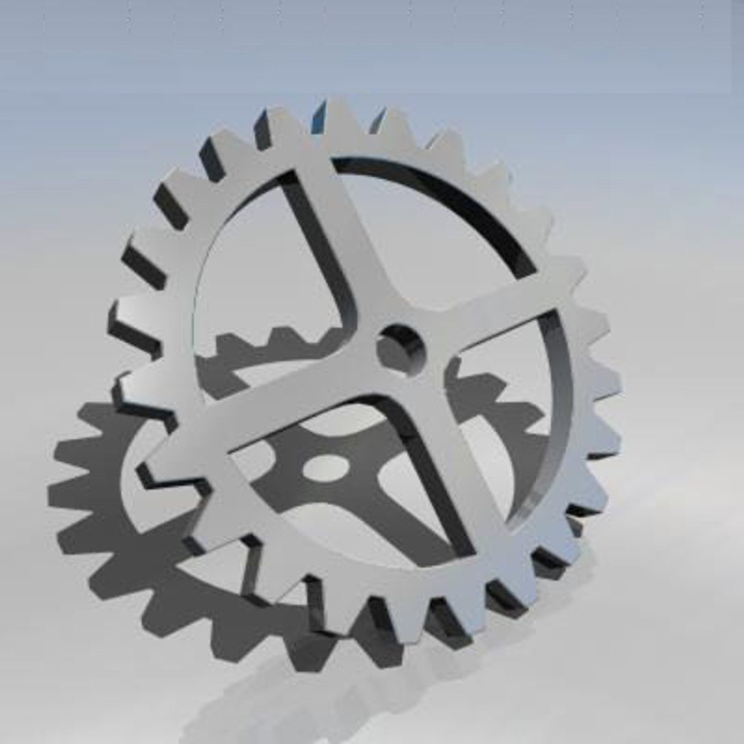 cog wheel 3d dxf