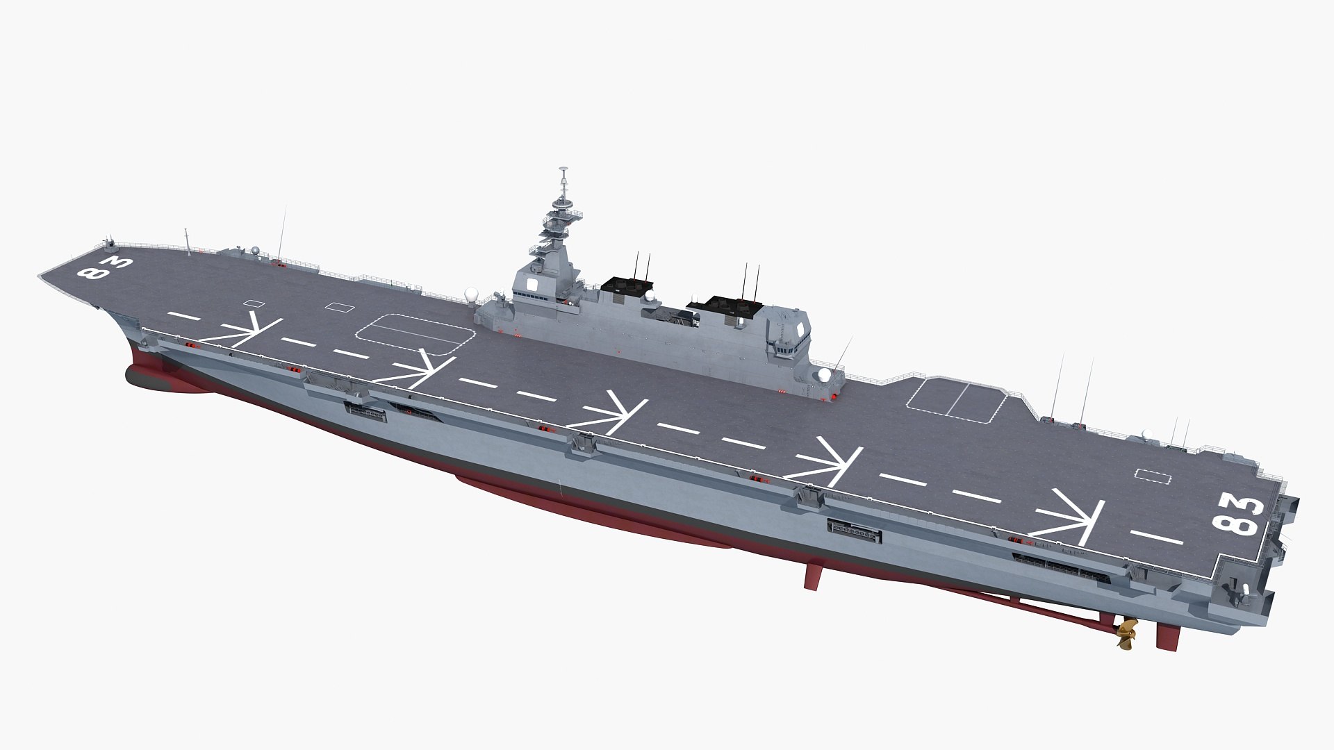 Izumo Class Izumo Helicopter Destroyer 183 3D Model - TurboSquid 2171428