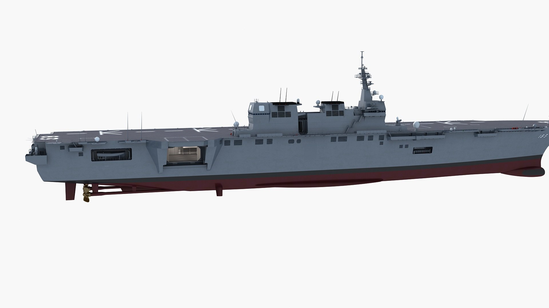 Izumo Class Izumo Helicopter Destroyer 183 3D Model - TurboSquid 2171428