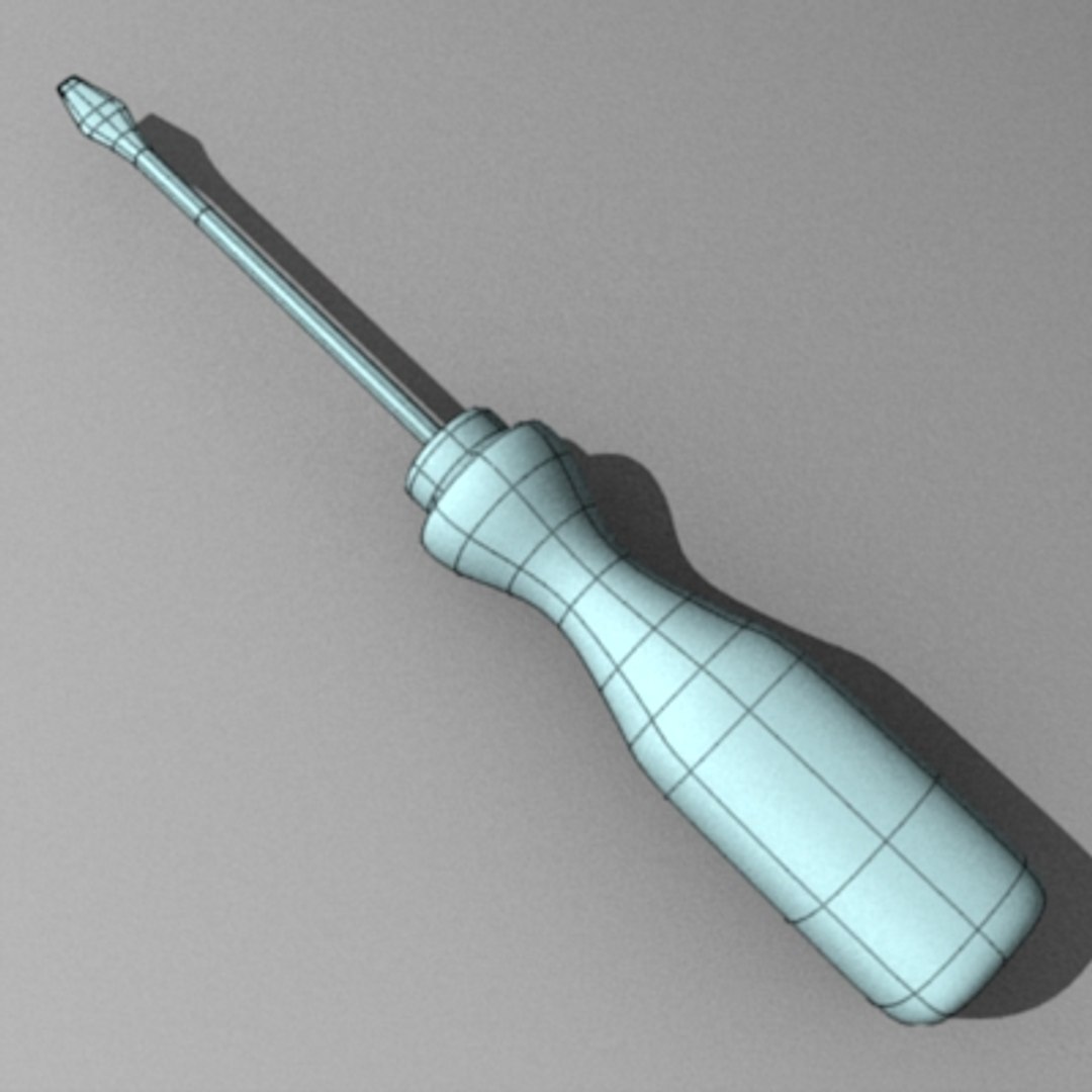 3d Screwdriver Screw Driver Model