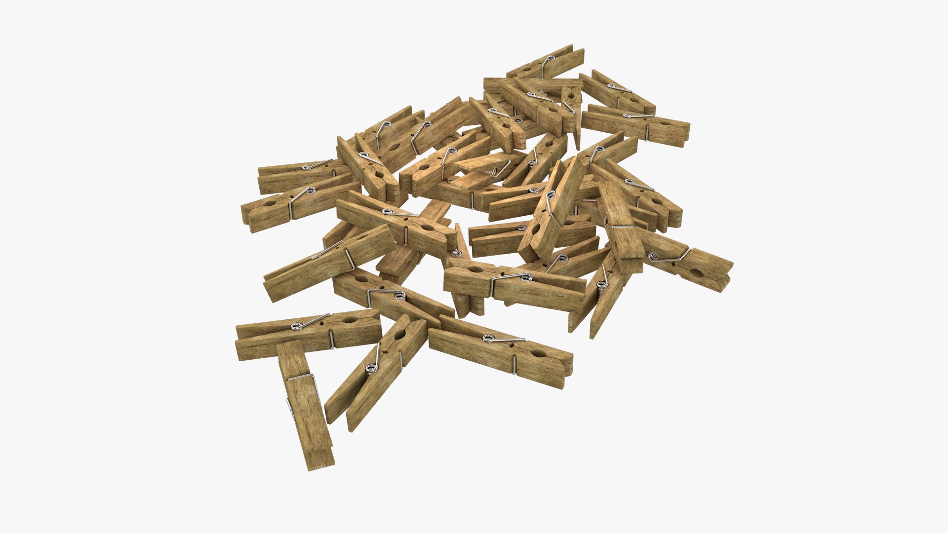 Clothespins 3D Model - TurboSquid 2119304