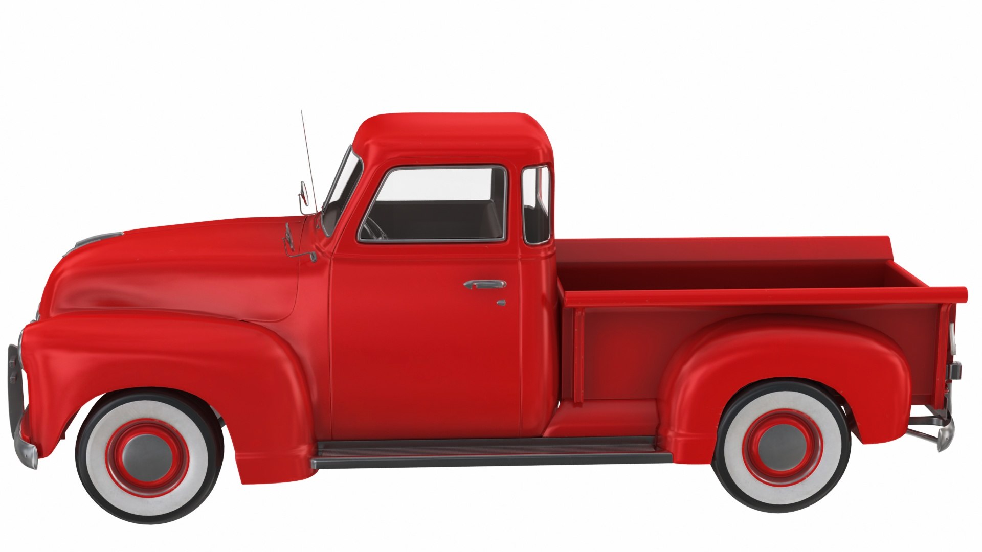 Red Old Pickup 3D Model - TurboSquid 2361064