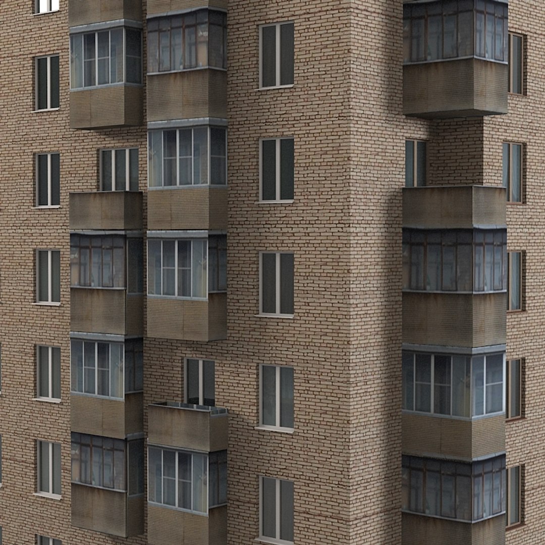 3d Brick Old Civil Building