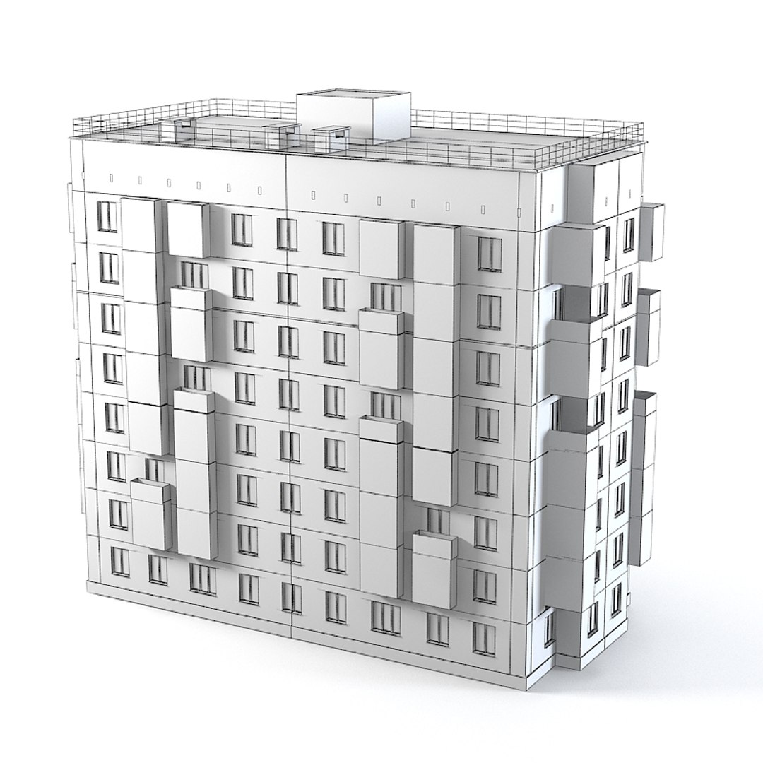 3d Brick Old Civil Building
