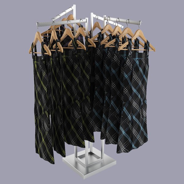 female dresses rack 3d model