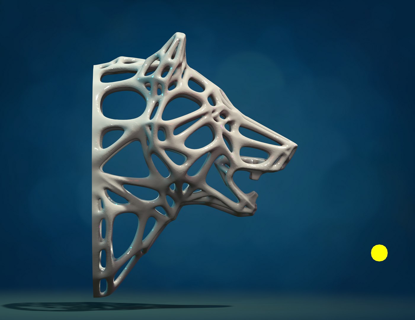 3D model Wire Wolf head - TurboSquid 2034309