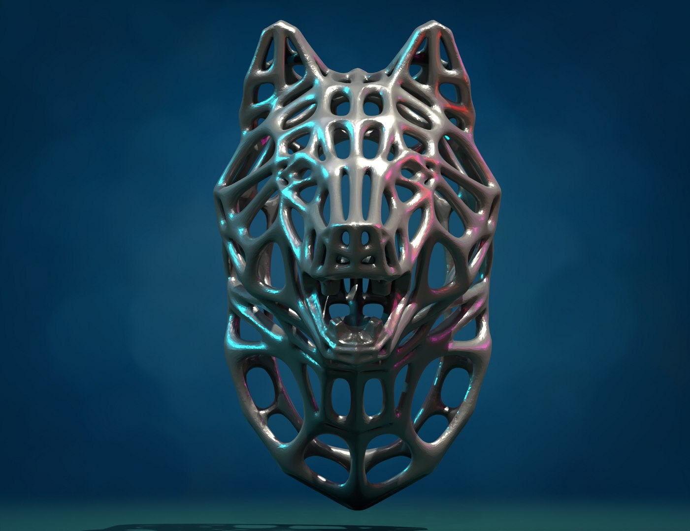 3D model Wire Wolf head - TurboSquid 2034309