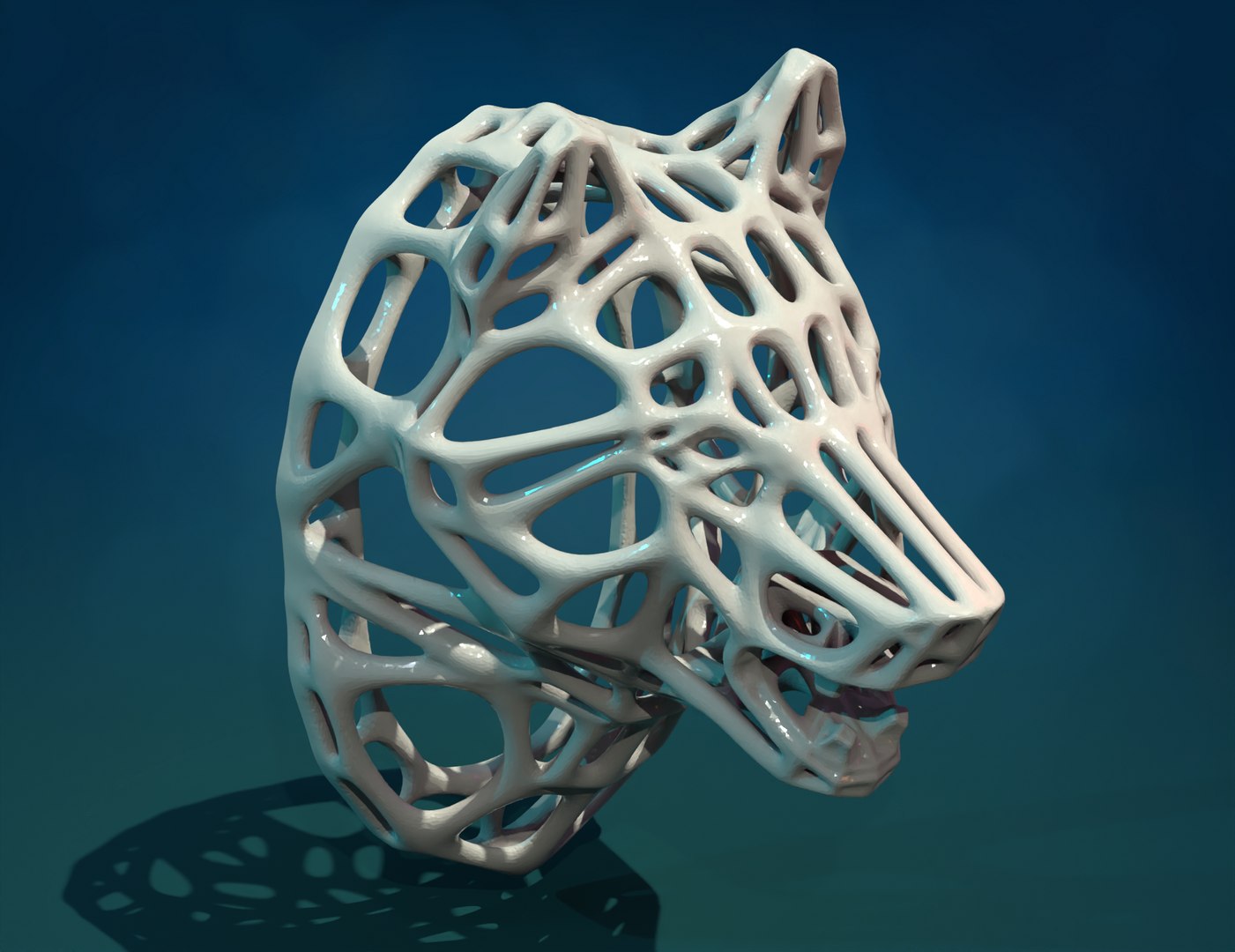 3D model Wire Wolf head - TurboSquid 2034309