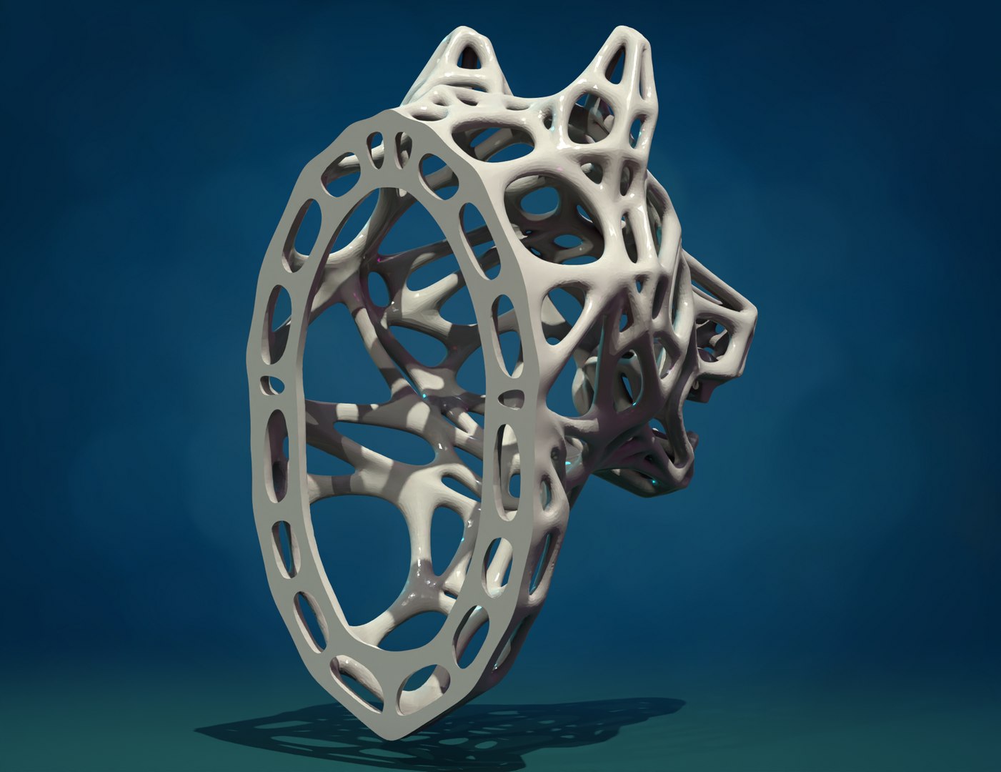 3D model Wire Wolf head - TurboSquid 2034309