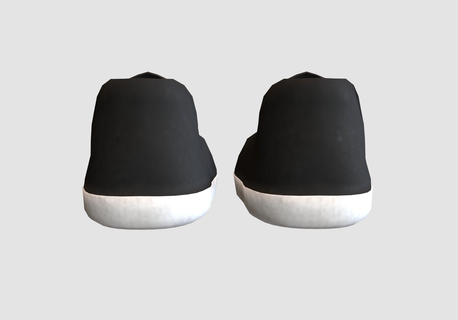 Black Simple Shoes 3D Model - TurboSquid 1906256