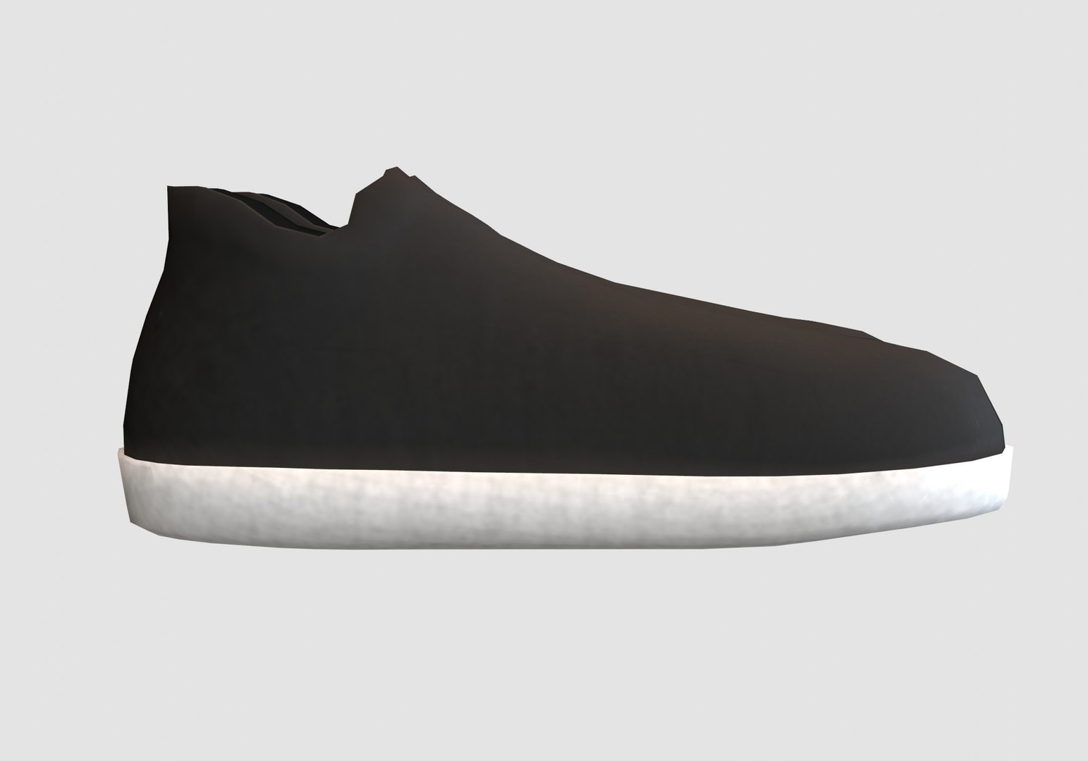 Black simple shoes 3D model - TurboSquid 1906256
