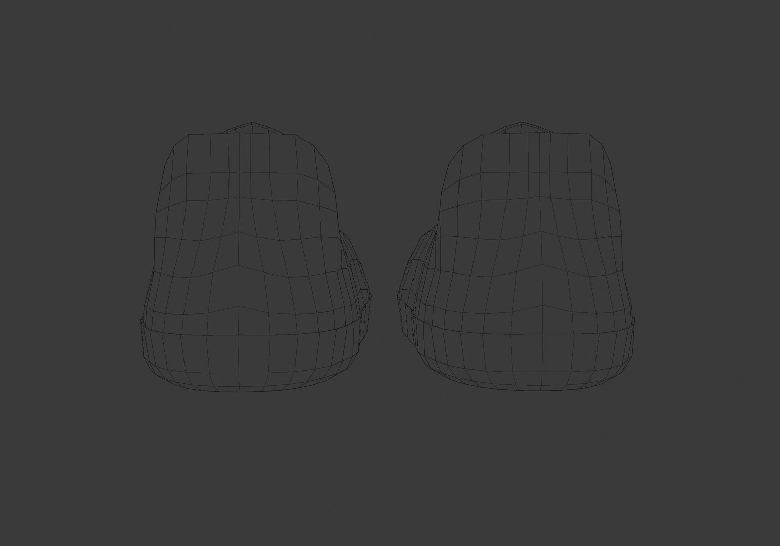 Black Simple Shoes 3D Model - TurboSquid 1906256