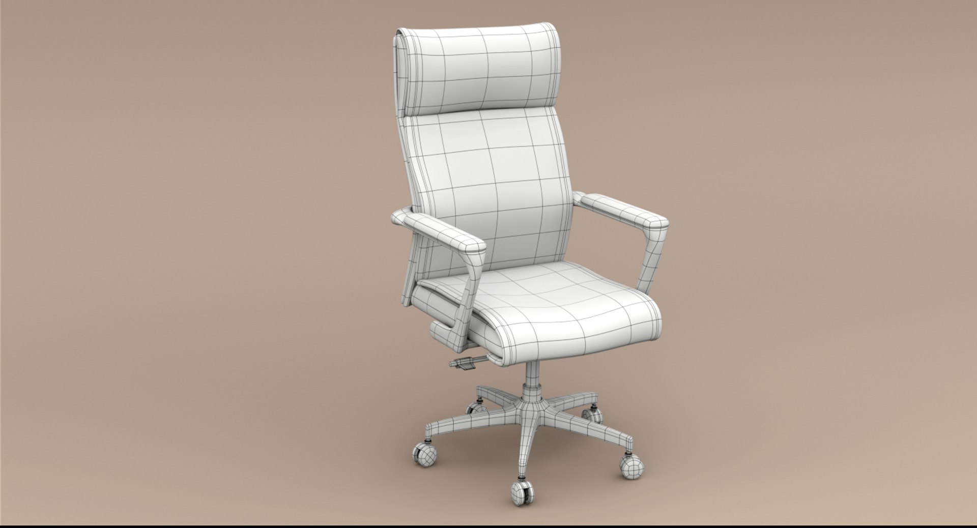 Presidential Office Armchair Seat 3D Model - TurboSquid 1432389
