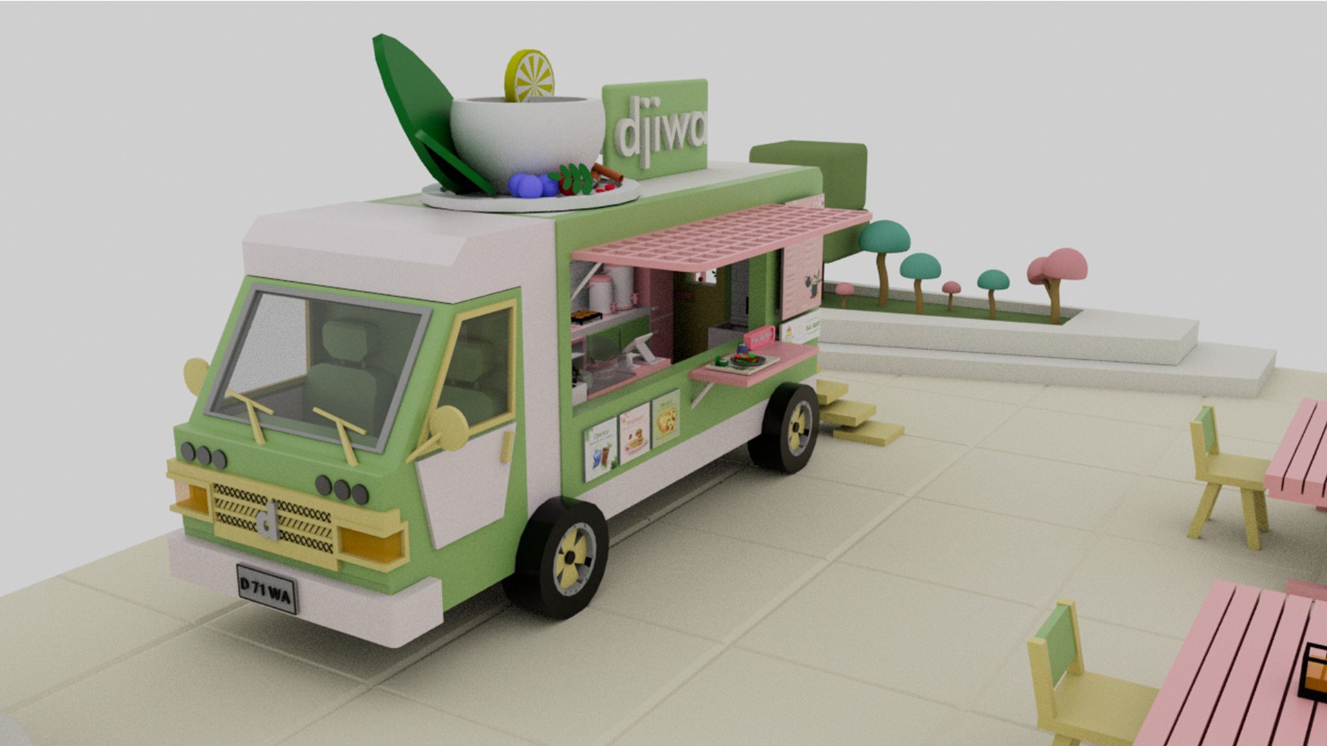 FOOD TRUCK Model - TurboSquid 2310863