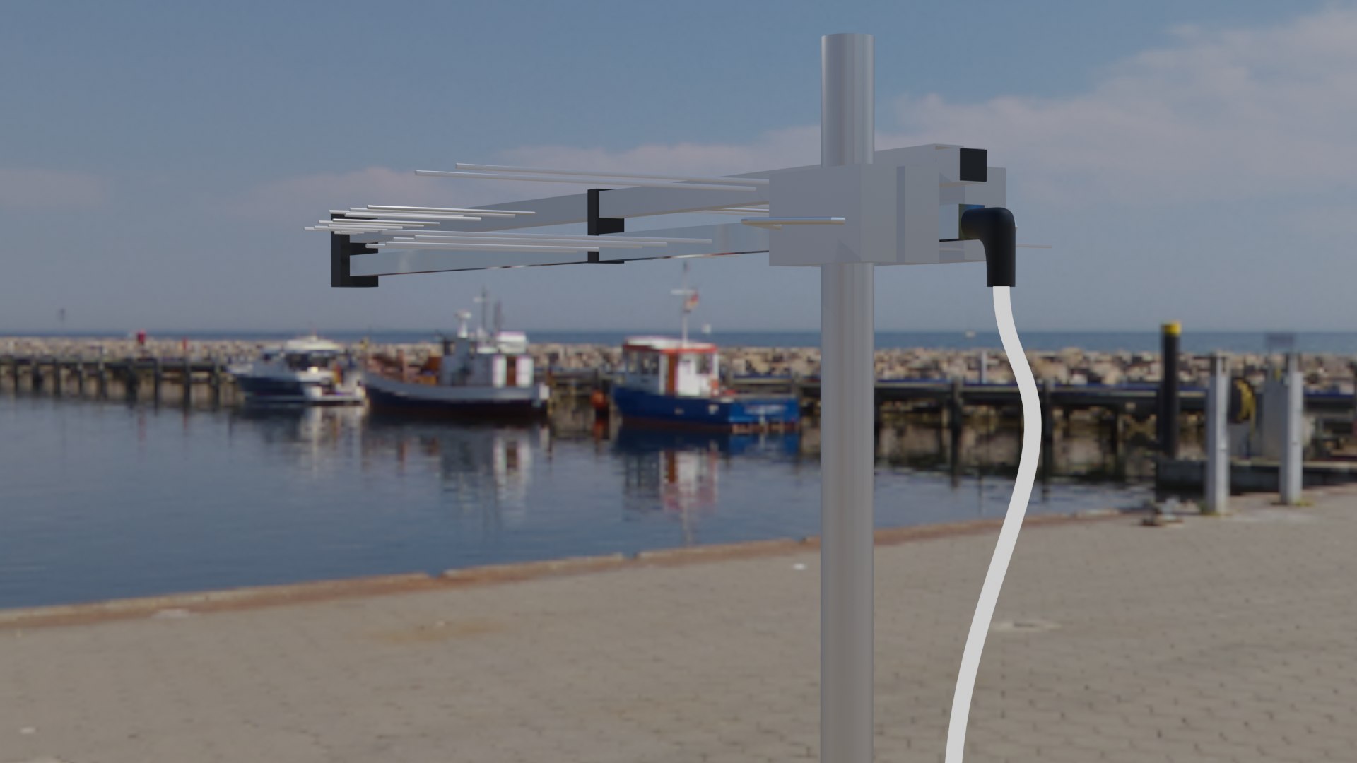 Logarithmic Antenna 3D - TurboSquid 1499149