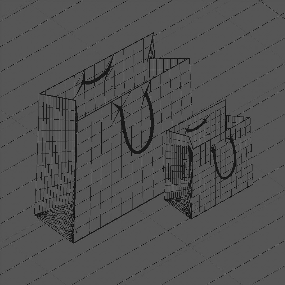 3D Shopping Bag Model - TurboSquid 1454417