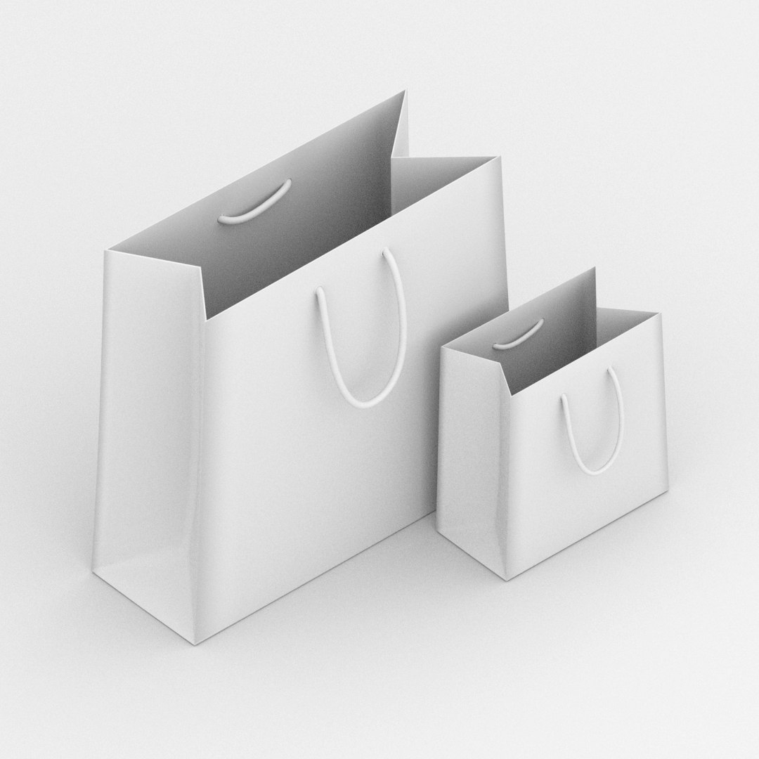 3D Shopping Bag Model - TurboSquid 1454417
